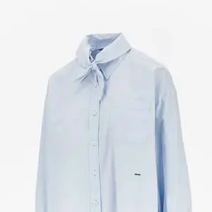 Prada Poplin Shirt With Scarf