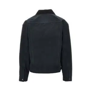 Carhartt Work In Progress Organic Cotton Canvas Trucker Jacket With Corduroy Collar