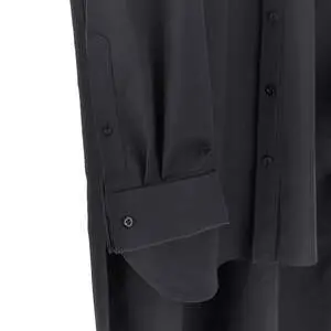 Balenciaga Oversized Poplin Shirt With Train - Black