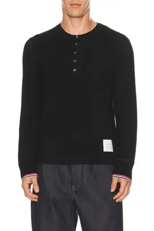 Thom Browne Long Sleeve Jersey Henley