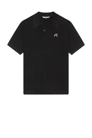 MALBON Brickwork Polo - Black