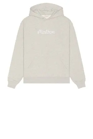 MALBON Embroidered Logo Fleece Hoodie