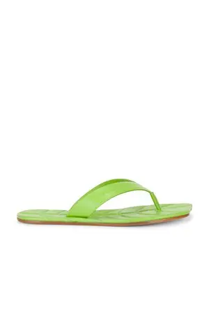 JW Anderson Leaf Slide Sandals - Lime