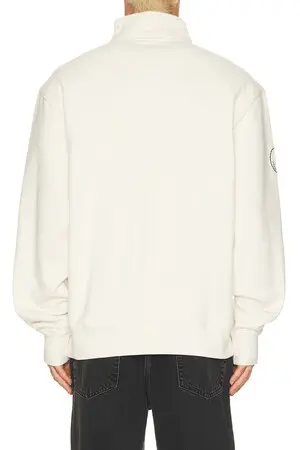 MALBON Collegiate Quarter Zip Sweatshirt - Ivory