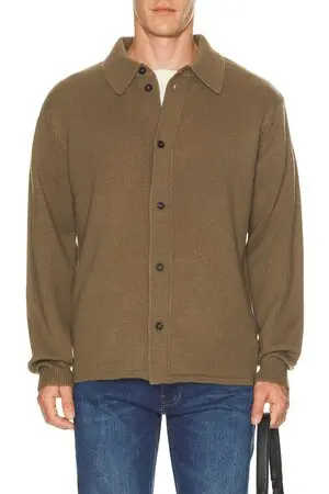 FRAME Boiled Wool Shirt Sweater
