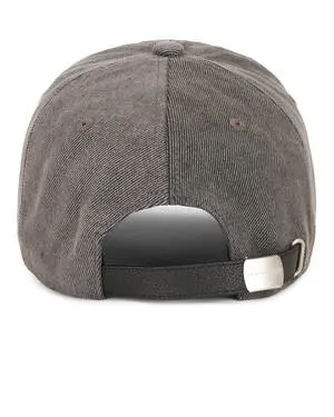 FENG CHEN WANG Denim Spliced Baseball Cap