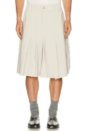 FENG CHEN WANG Irregular Pleats Shorts