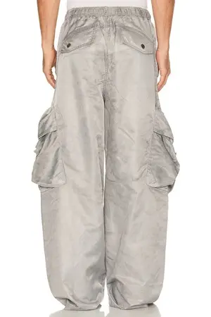 FENG CHEN WANG Sand Washed Nylon Cargo Pants