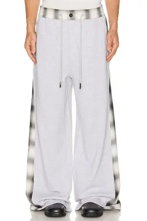 FENG CHEN WANG Patched Panel Jersey Trousers