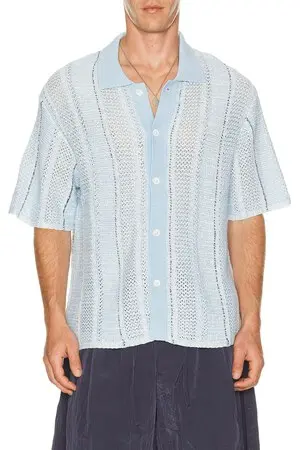 FENG CHEN WANG Knitted Cardigan Sweater - Blue Check