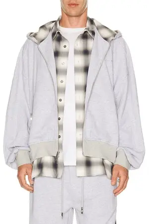 FENG CHEN WANG 2 In 1 Zip Hoodie