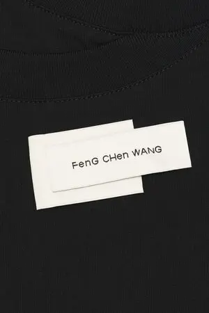 FENG CHEN WANG 2 In 1 Loose Fit Tank Top - Black