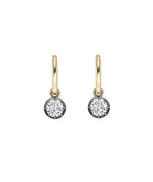JESSICA MCCORMACK Jessica McCormack 0.40ct Diamond & Blackened Gypset Hoop Earrings