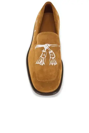 Acne Studios Bassel Suede Loafers - Light Brown