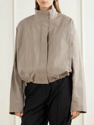 ST. AGNI Organic Stretch-cotton Jacket - Neutrals