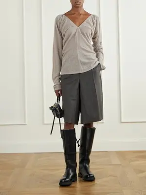 Our Legacy Cheer Wool-blend Blouse - Neutrals