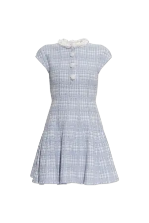 SELF-PORTRAIT Dress With Appliqués At The Neckline