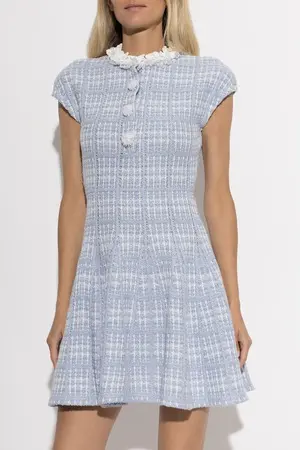 SELF-PORTRAIT Dress With Appliqués At The Neckline
