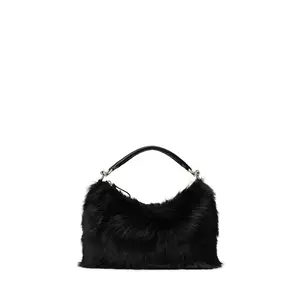 Ralph Lauren Shearling Small Blaike Shoulder Bag
