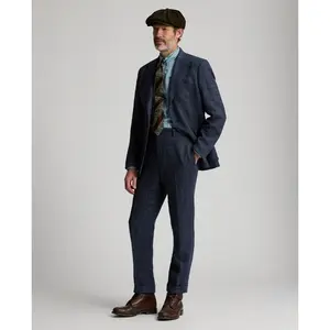 Ralph Lauren Slim Fit Linen-blend Herringbone Trouser