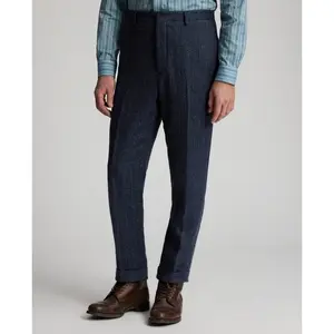 Ralph Lauren Slim Fit Linen-blend Herringbone Trouser