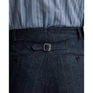 Ralph Lauren Slim Fit Linen-blend Herringbone Trouser