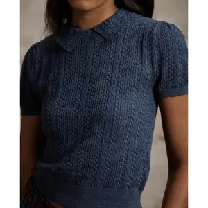 Ralph Lauren Cotton Cable-knit Pointelle Sweater