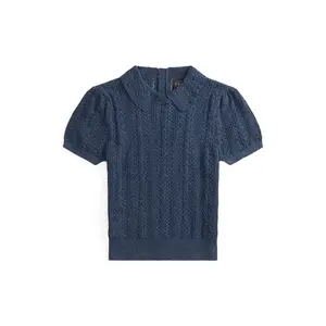 Ralph Lauren Cotton Cable-knit Pointelle Sweater