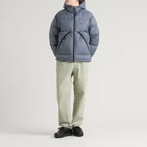 Gramicci Coldfront Down Jacket Checked Puffer With Hood