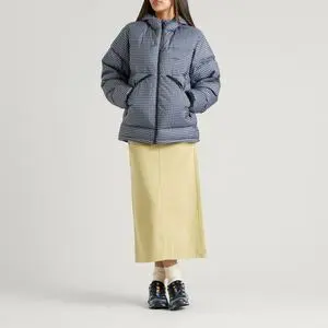 Gramicci Coldfront Down Jacket Checked Puffer With Hood
