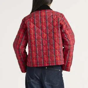 Barbour Reversible Diamond-quilted Jacket - Black/cardinal