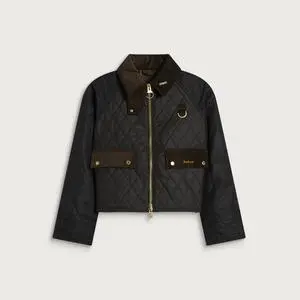 Barbour Reimagined Icons Quilted Spey Wax Jacket - Olive/classic