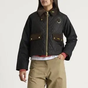 Barbour Reimagined Icons Quilted Spey Wax Jacket - Olive/classic