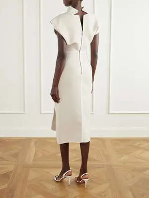 Maticevski Pageant Paneled Crepe Midi Dress