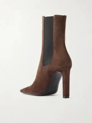 Saint Laurent Francoise 95 Suede Ankle Boots