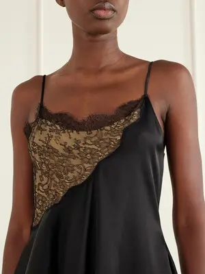 Stella McCartney Lace-trimmed Satin Cami