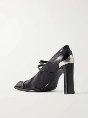 Alexander McQueen Niko Leather Mary Jane Pumps