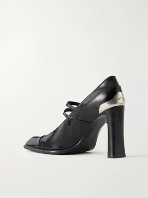 Alexander McQueen Niko Leather Mary Jane Pumps