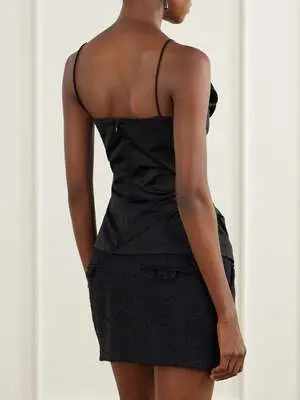 Magda Butrym Floral-appliquéd Cotton And Silk-blend Cami