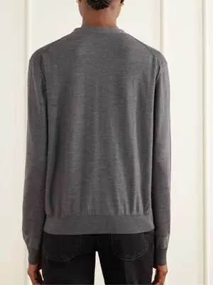 Bottega Veneta Logo-embroidered Wool Cardigan