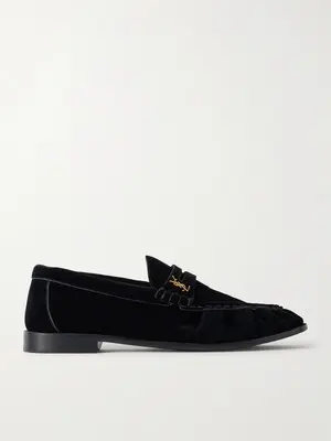 Saint Laurent Le Loafer 05 Suede Loafers - Black