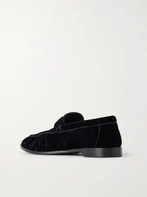 Saint Laurent Le Loafer 05 Suede Loafers - Black