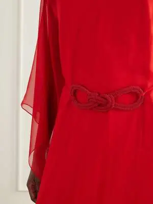 ANDRES OTALORA Gesto Continuo Silk-chiffon Maxi Dress