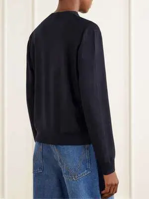 Bottega Veneta Logo-embroidered Wool Cardigan