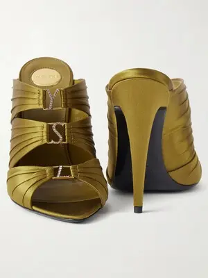 Saint Laurent Emilie 110 Sandals - Gold