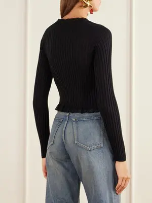 Saint Laurent Ribbed Cardigan