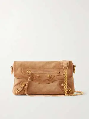 Balenciaga Le City Suede Shoulder Bag