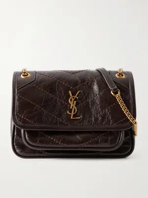 Saint Laurent Niki Shoulder Bag - Brown