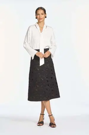 Sachin & Babi Clea A-line Midi Skirt - Onyx