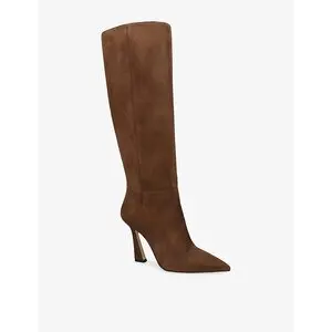STUART WEITZMAN Vinnie Suede Heeled Knee-high Boots